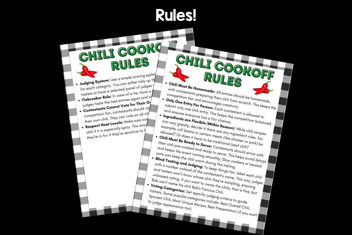How to Host a Chili Cookoff Party + Awards