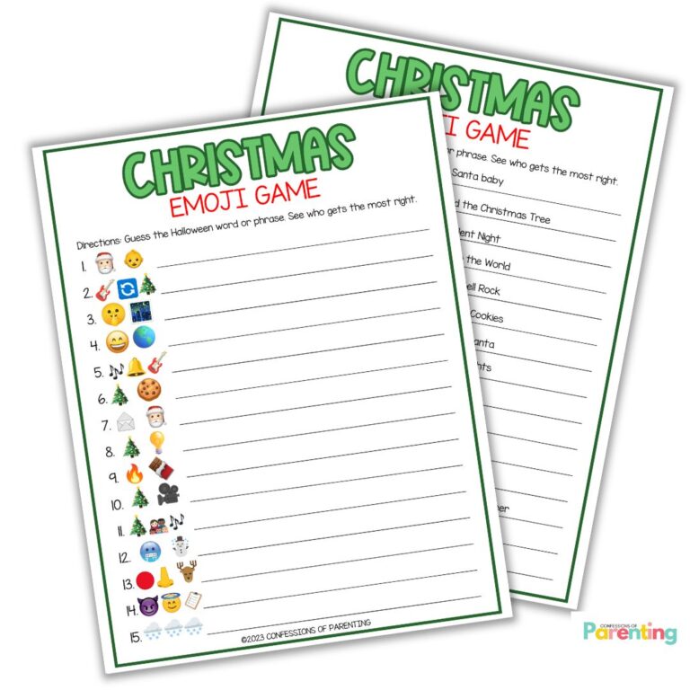 Fun Christmas Emoji Game [Free Printable]