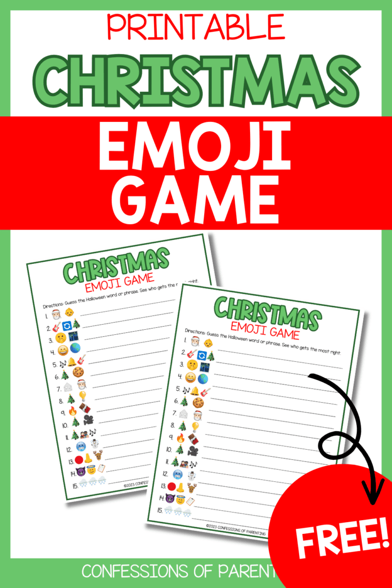 Fun Christmas Emoji Game [Free Printable]