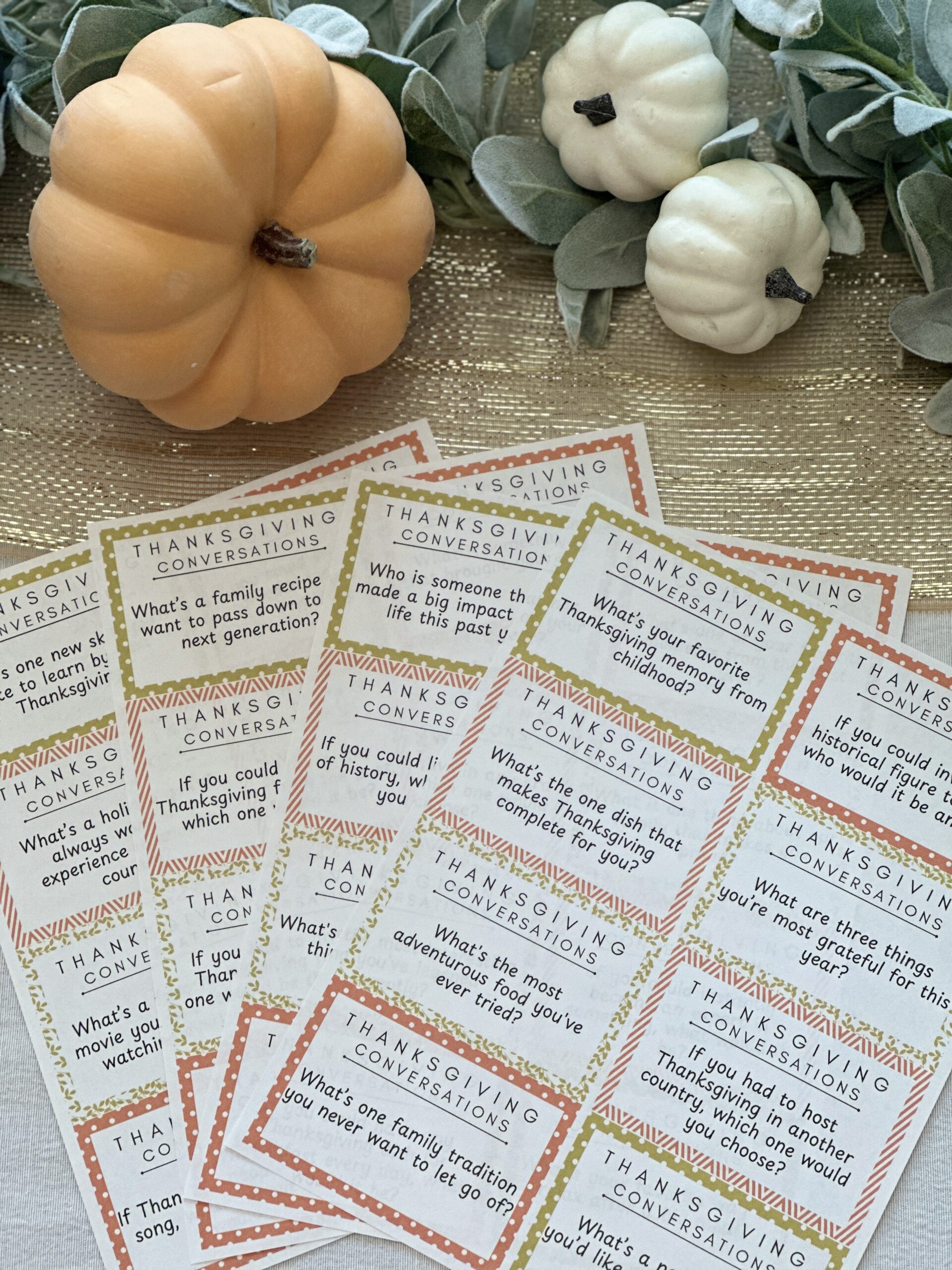 240+ Thanksgiving Conversation Starters [Printable Cards]