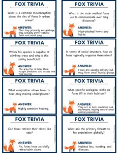 100 Great Fox Facts + Trivia Questions [Free Printable]