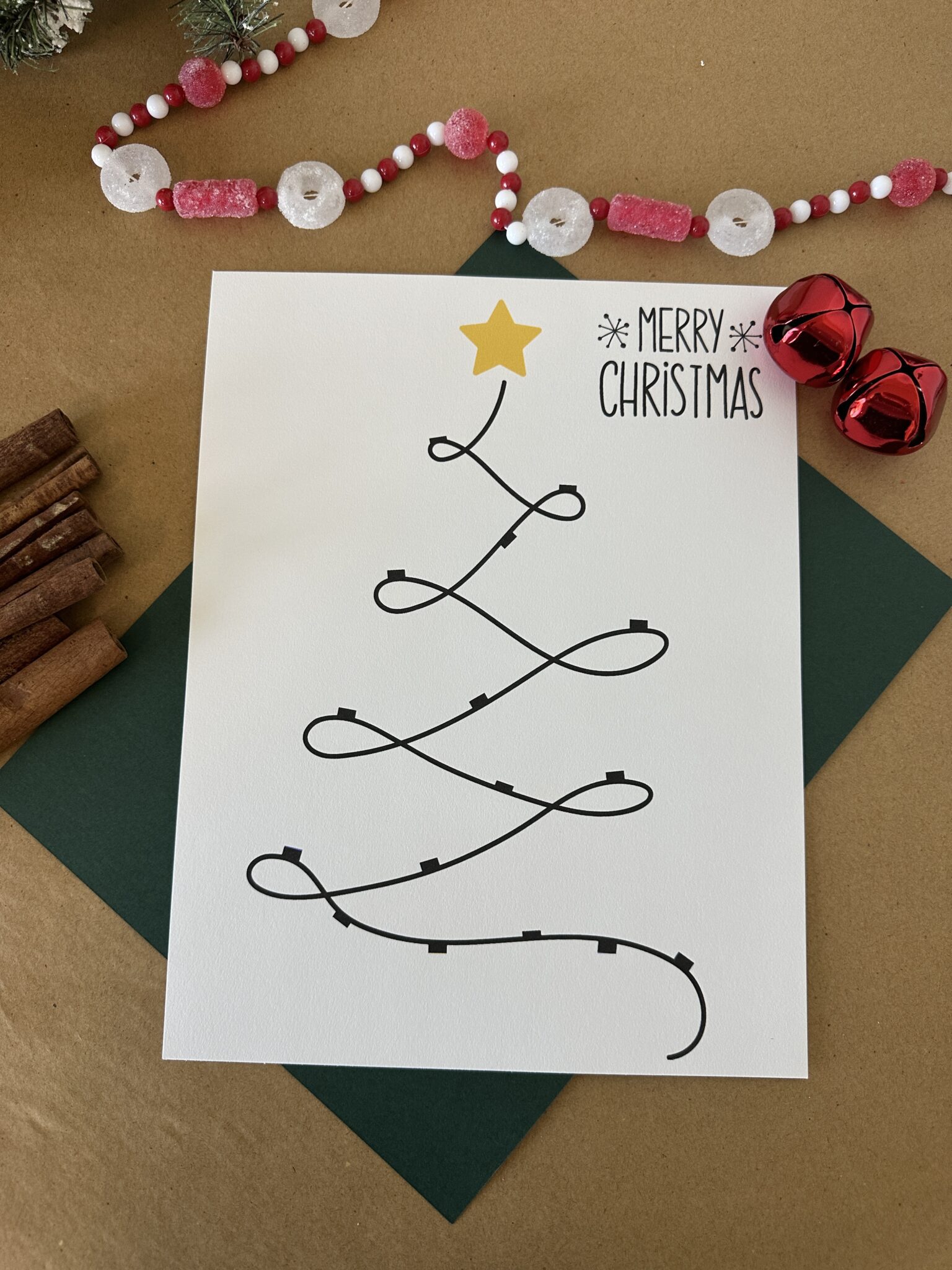 Festive Fingerprint Christmas Tree Printable [Free Template]