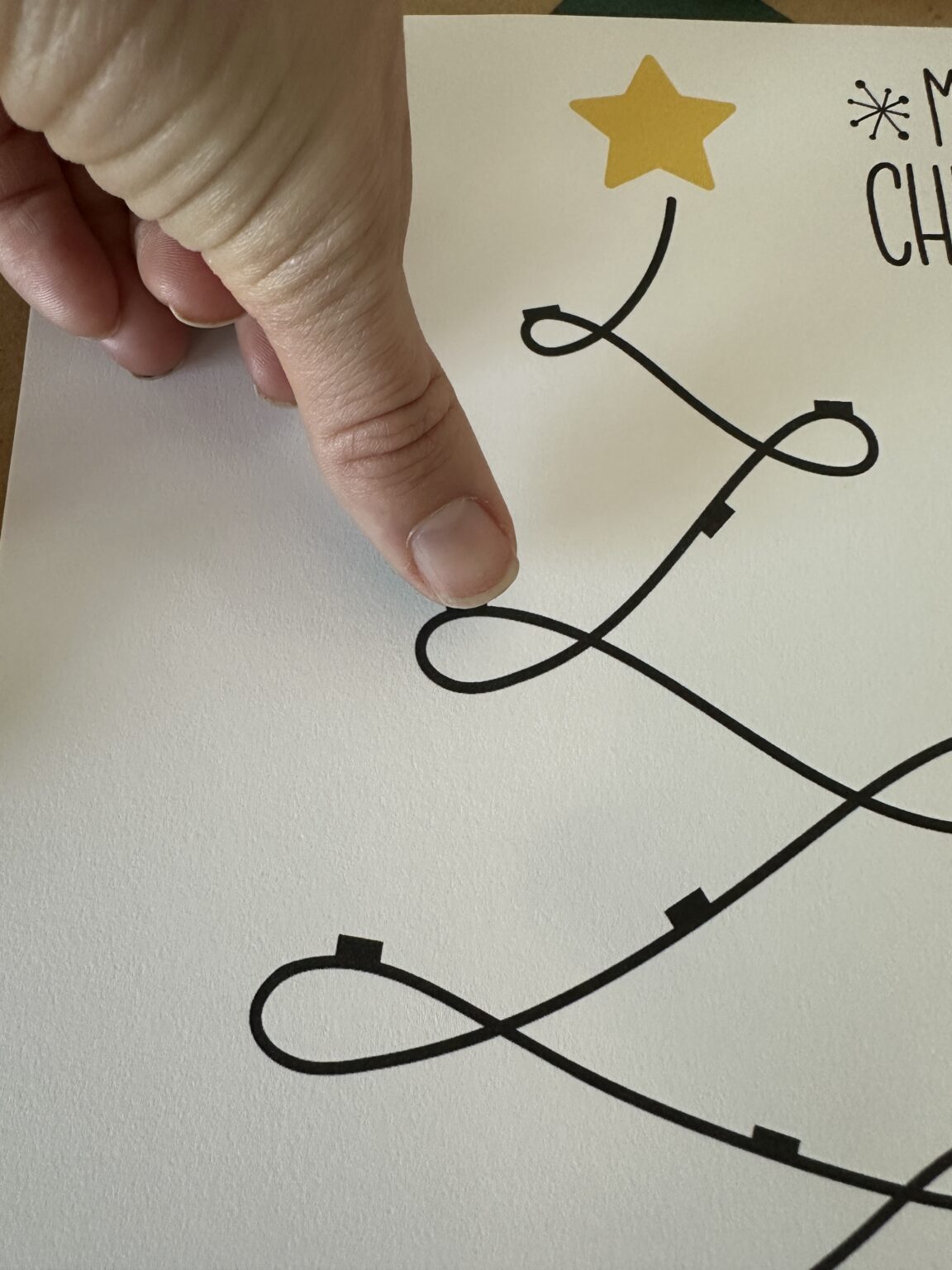 Festive Fingerprint Christmas Tree Printable [Free Template]