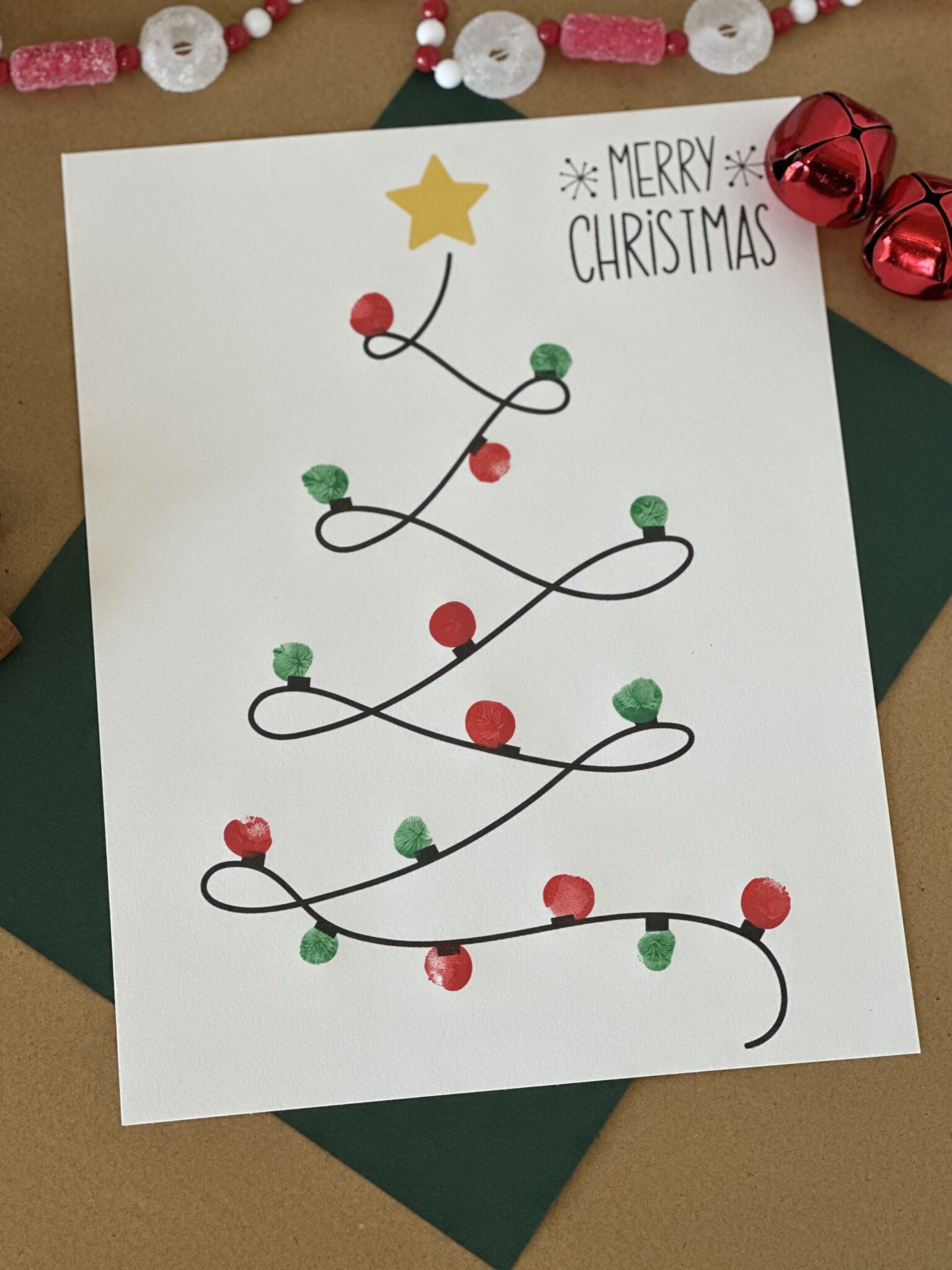 Festive Fingerprint Christmas Tree Printable [Free Template]