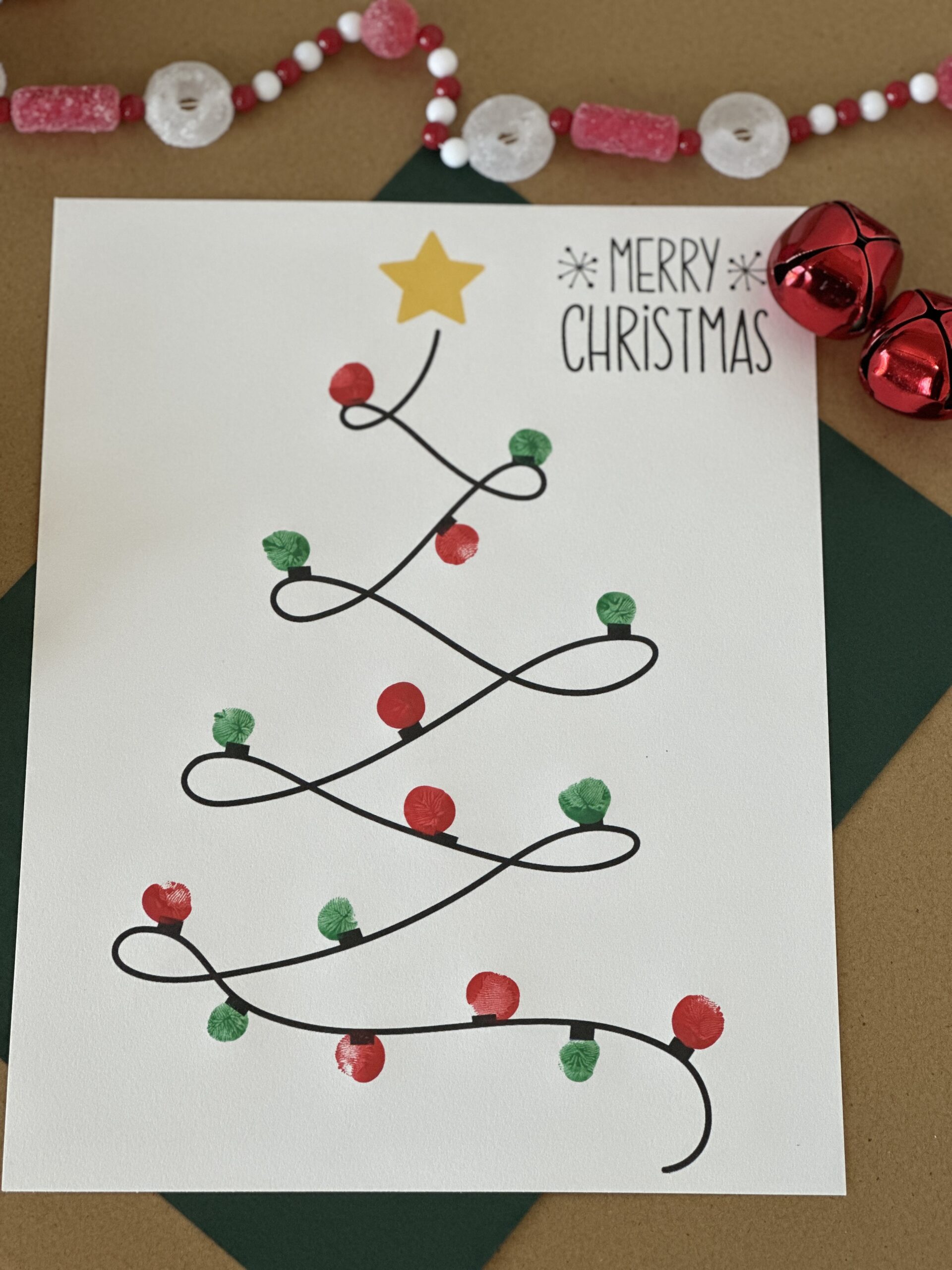 Festive Fingerprint Christmas Tree Printable [Free Template]