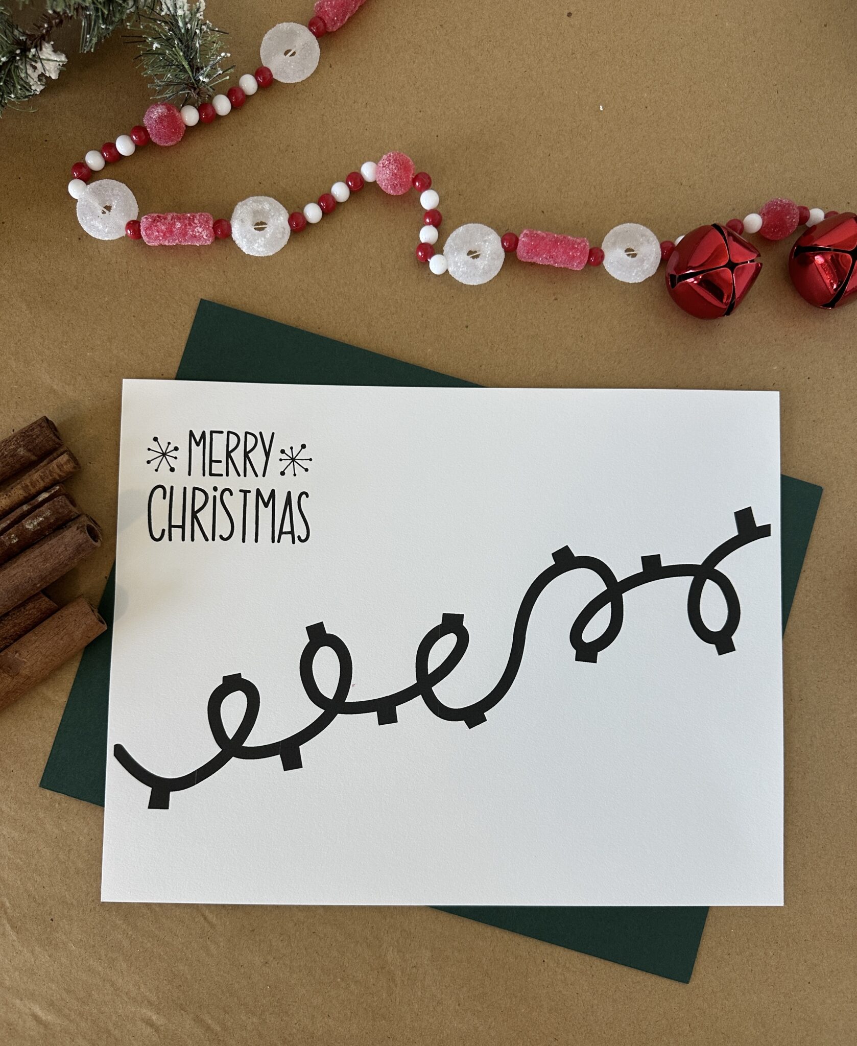 Festive Fingerprint Christmas Light Template [Free Download]