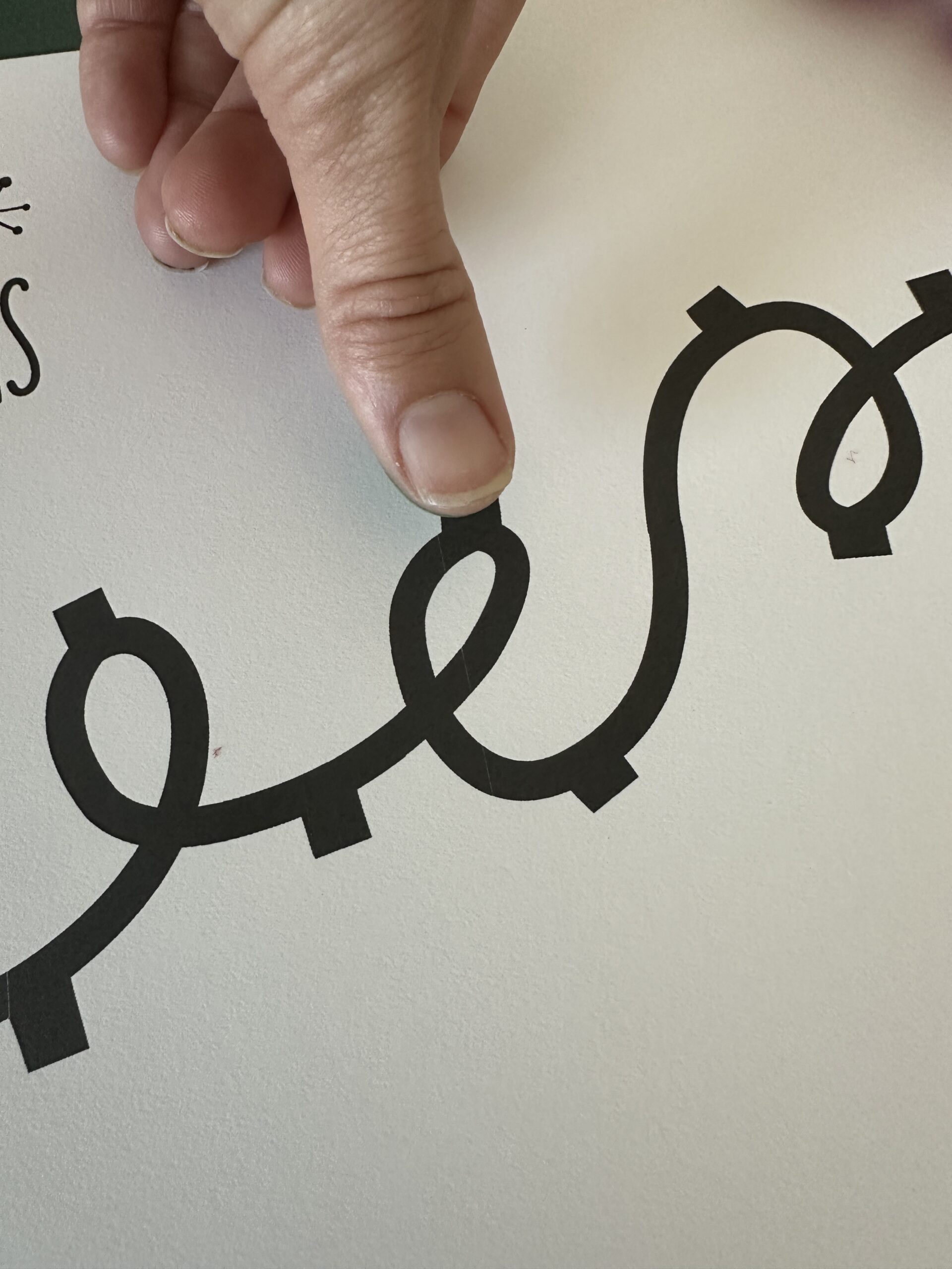 Festive Fingerprint Christmas Light Template [Free Download]