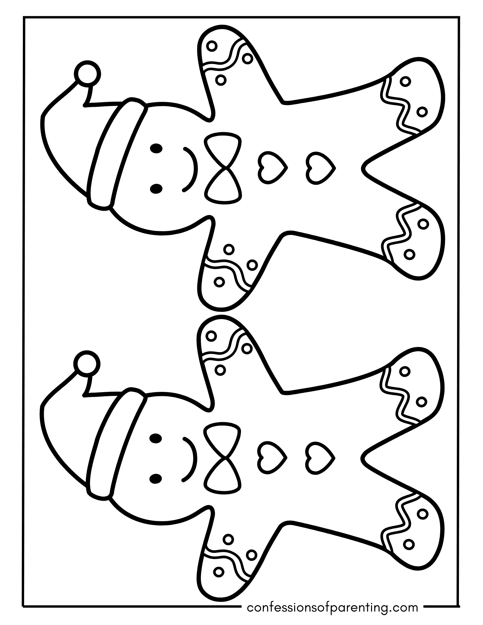 48 Free Gingerbread Man Templates [Different Sizes and Designs]