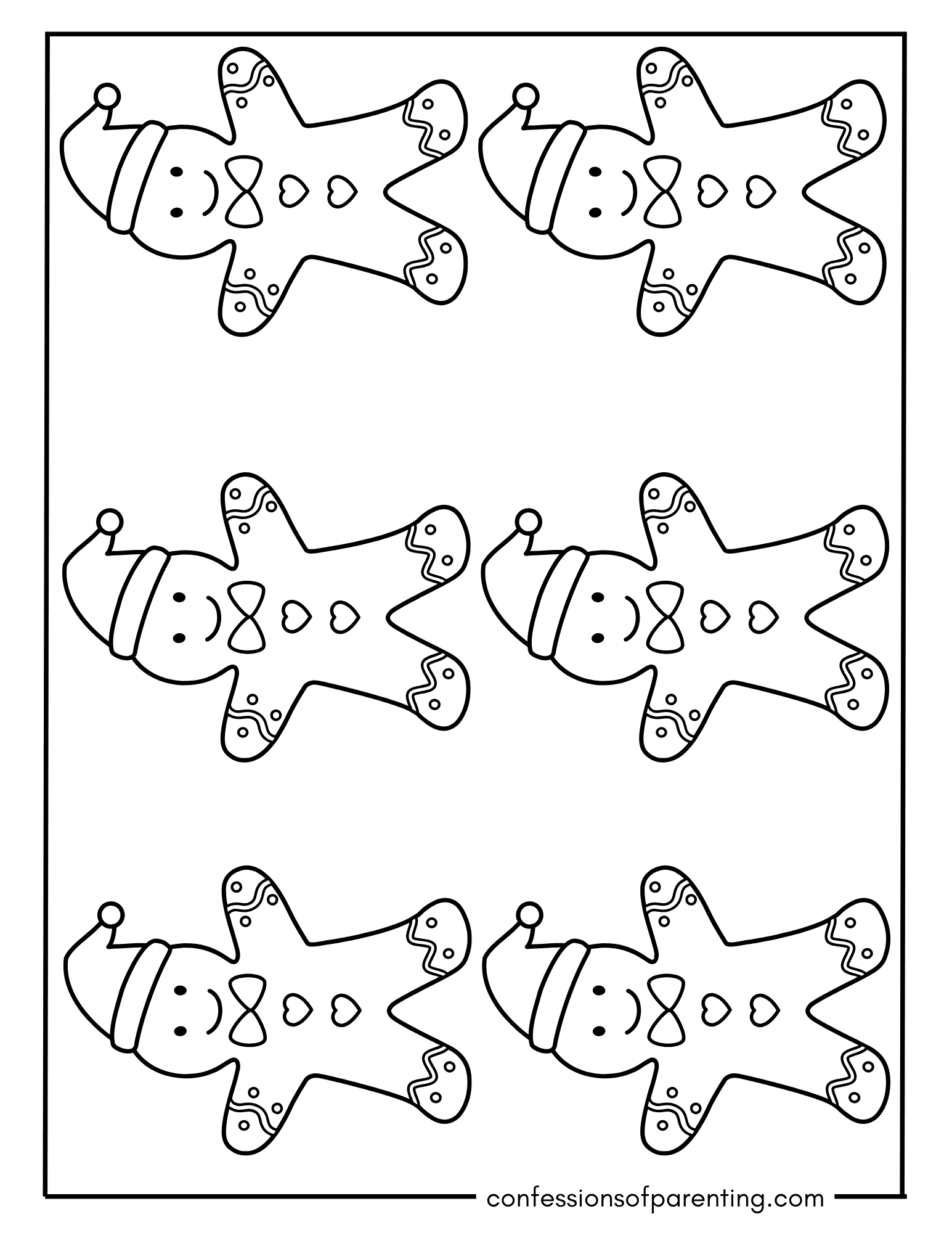 48 Free Gingerbread Man Templates [Different Sizes and Designs]