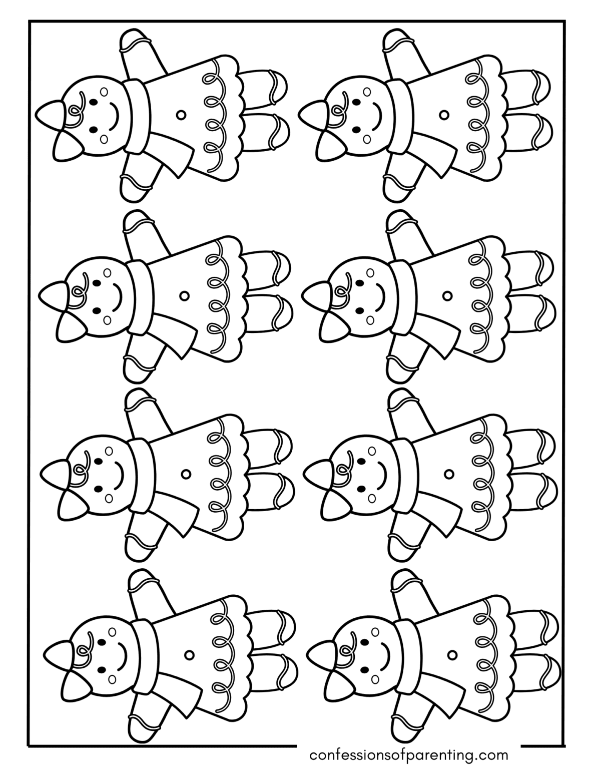 48 Free Gingerbread Man Templates [Different Sizes and Designs]