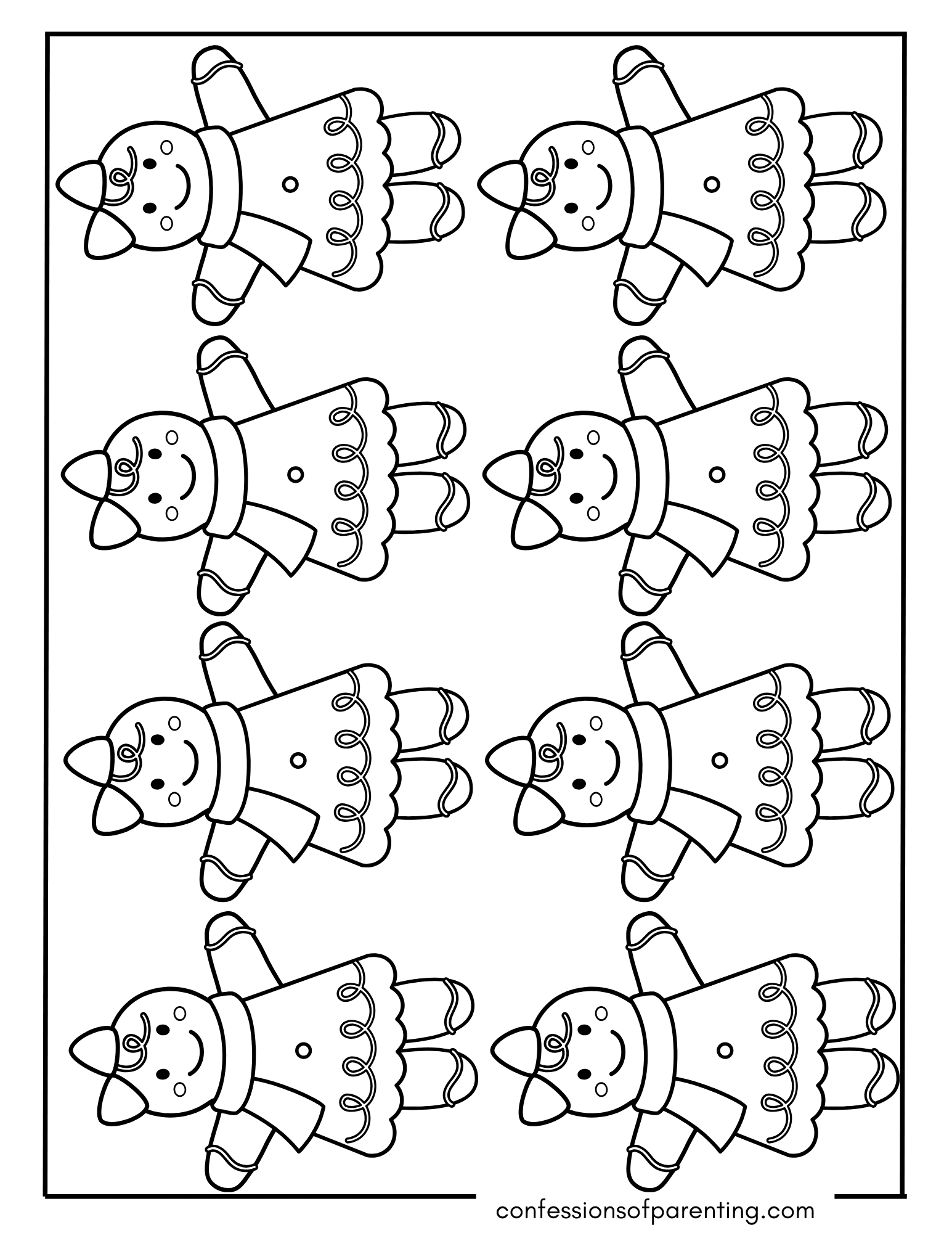 48 Free Gingerbread Man Templates [Different Sizes and Designs]