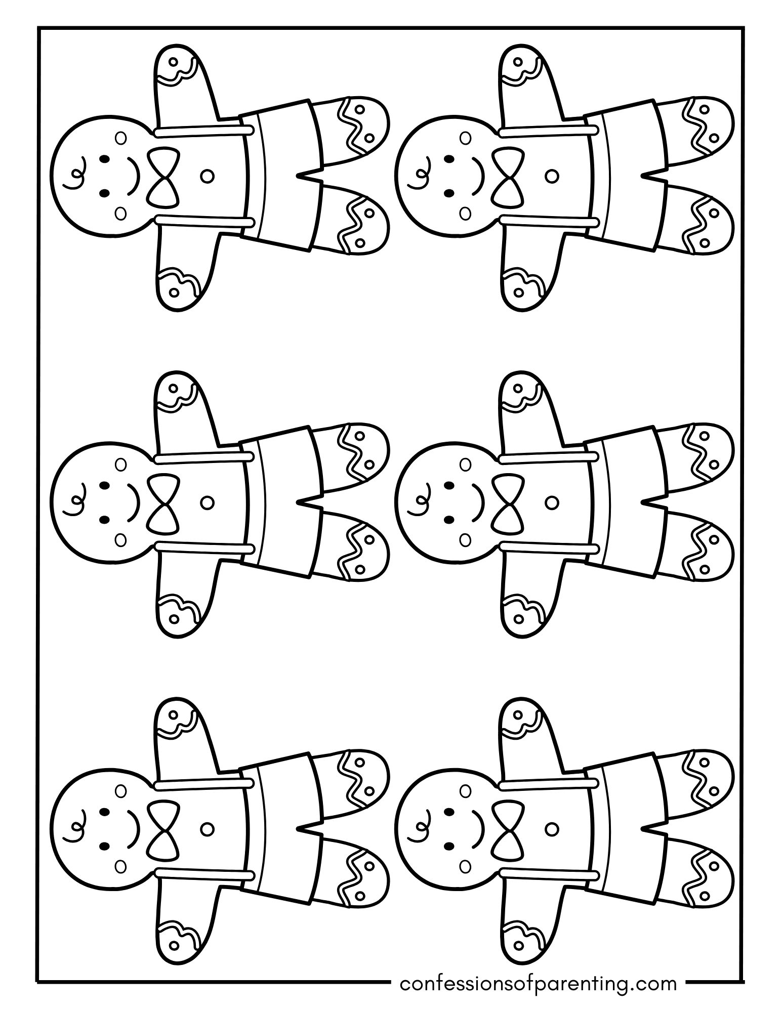 48 Free Gingerbread Man Templates [Different Sizes and Designs]