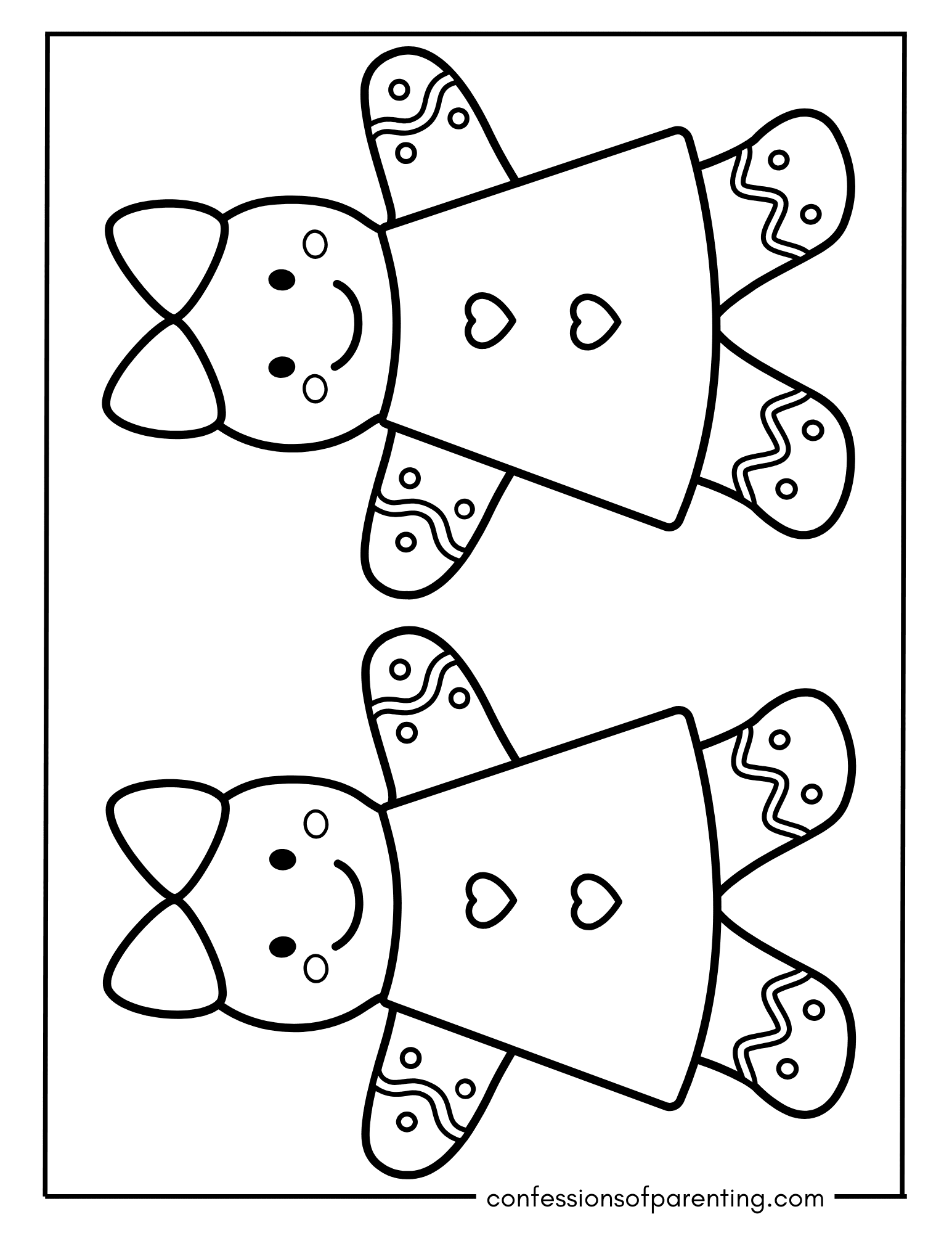 48 Free Gingerbread Man Templates [Different Sizes and Designs]