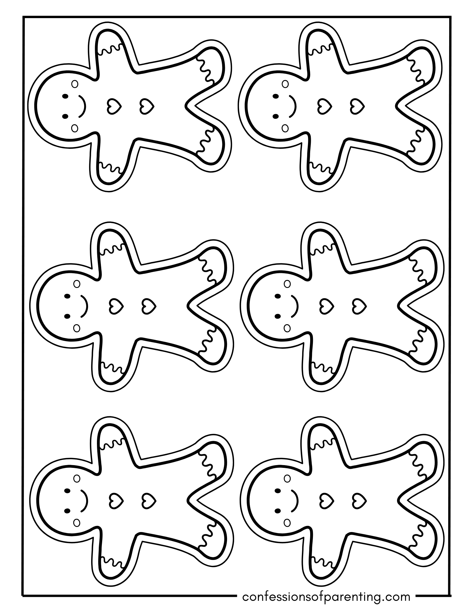 48 Free Gingerbread Man Templates [Different Sizes and Designs]