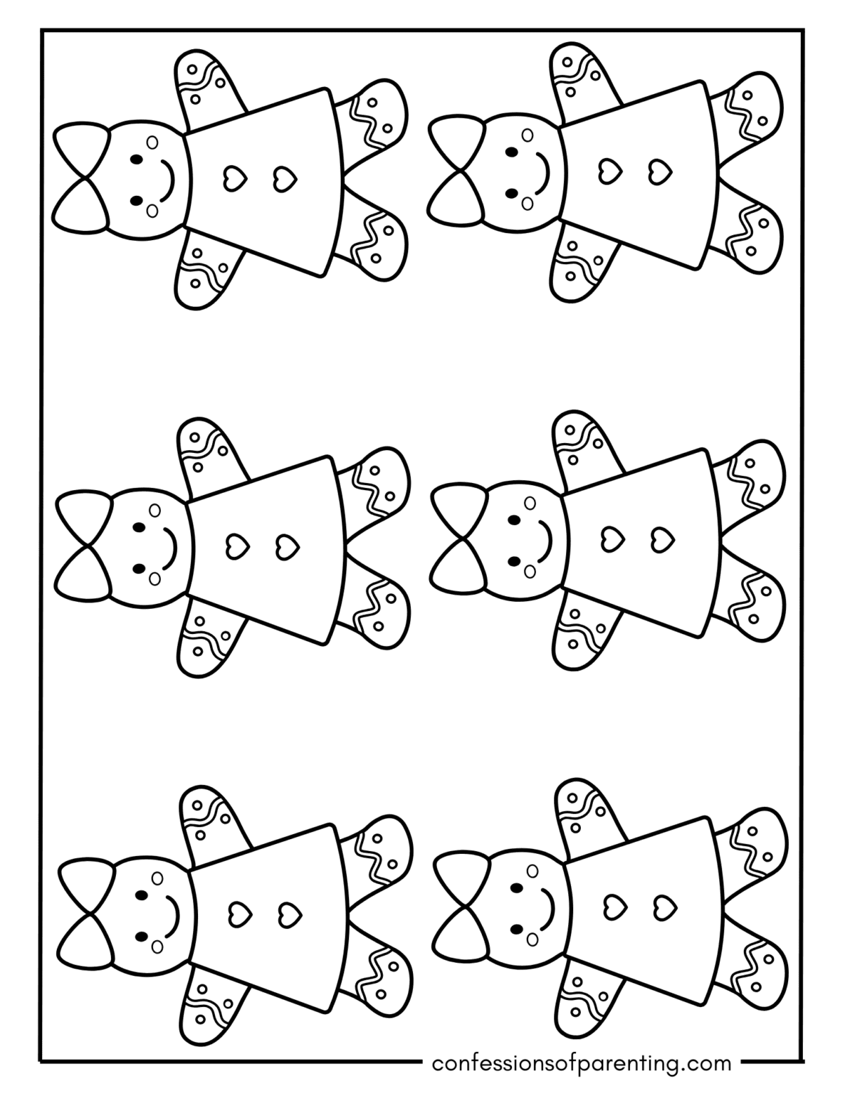 48 Free Gingerbread Man Templates [Different Sizes and Designs]