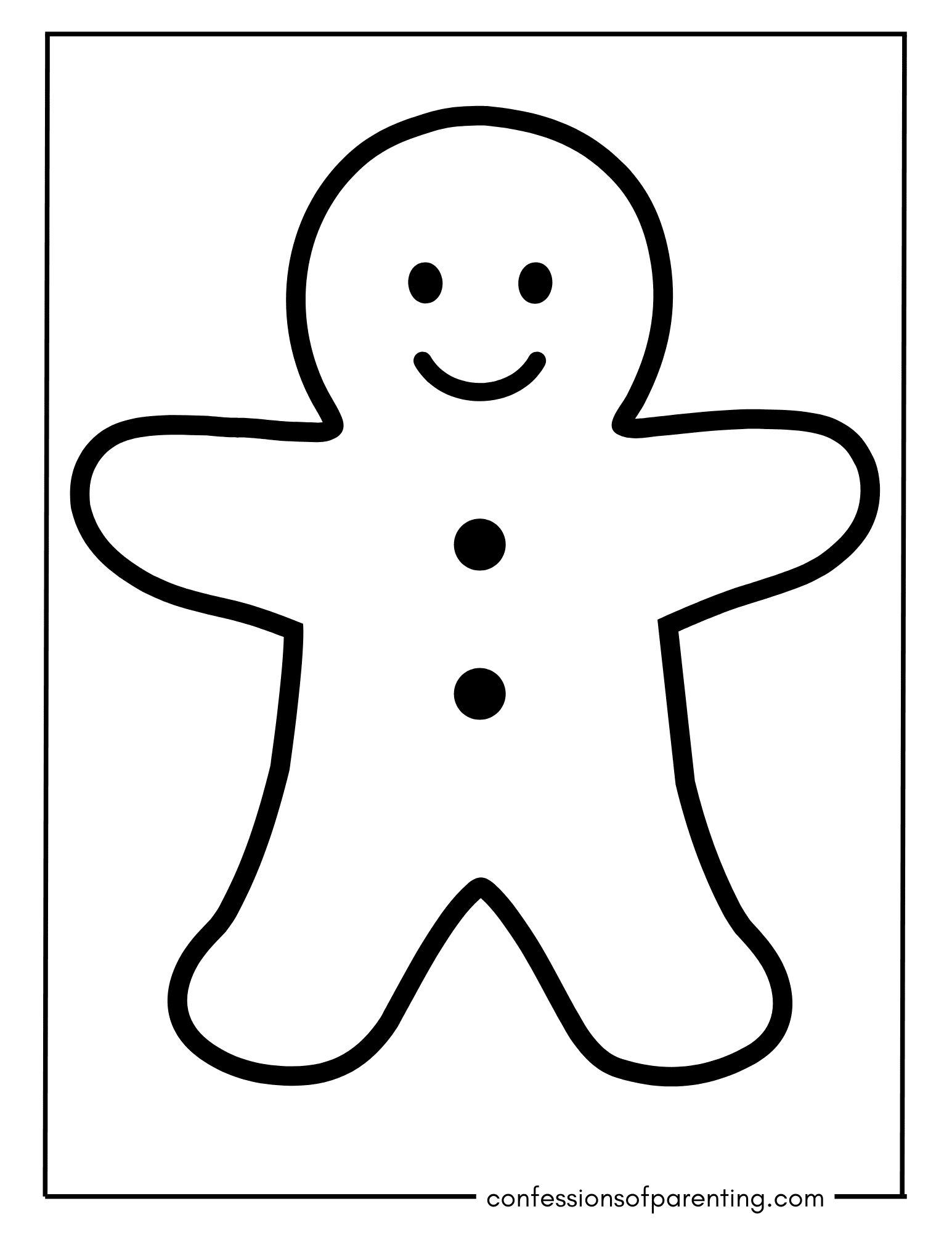 48 Free Gingerbread Man Templates [Different Sizes and Designs]