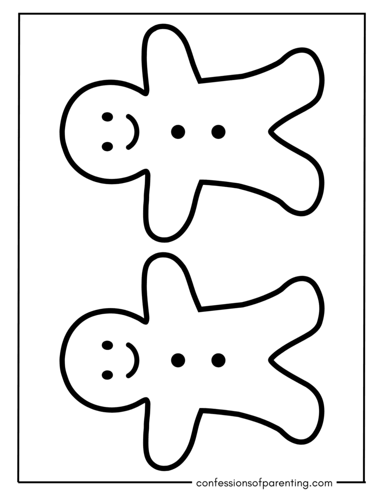48 Free Gingerbread Man Templates [Different Sizes and Designs]