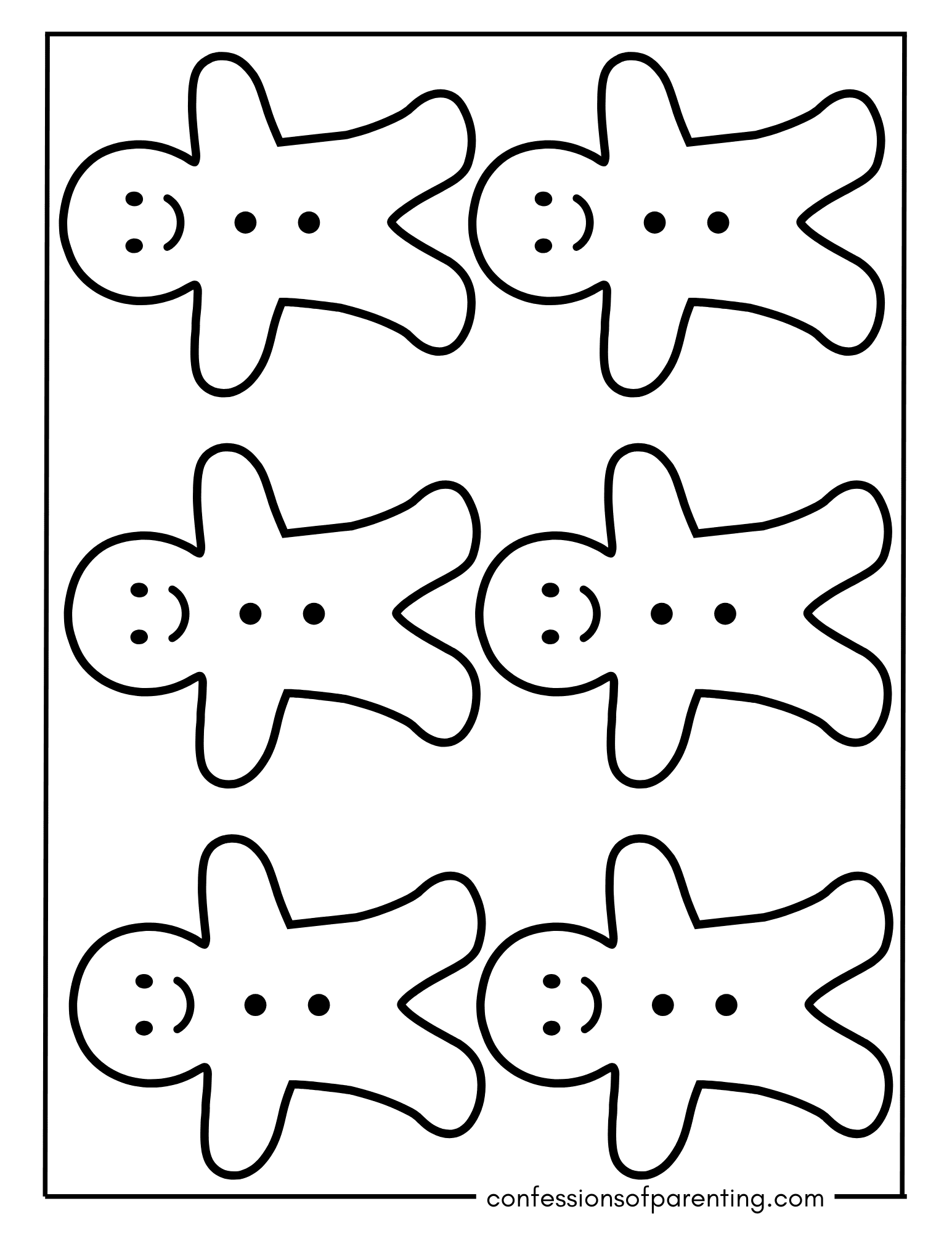 48 Free Gingerbread Man Templates [Different Sizes and Designs]