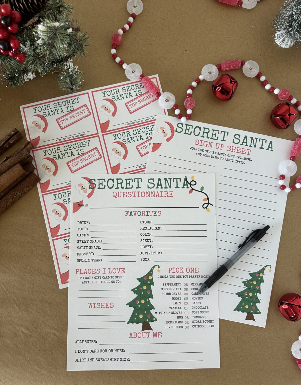 How to Play Secret Santa + Secret Santa Kit