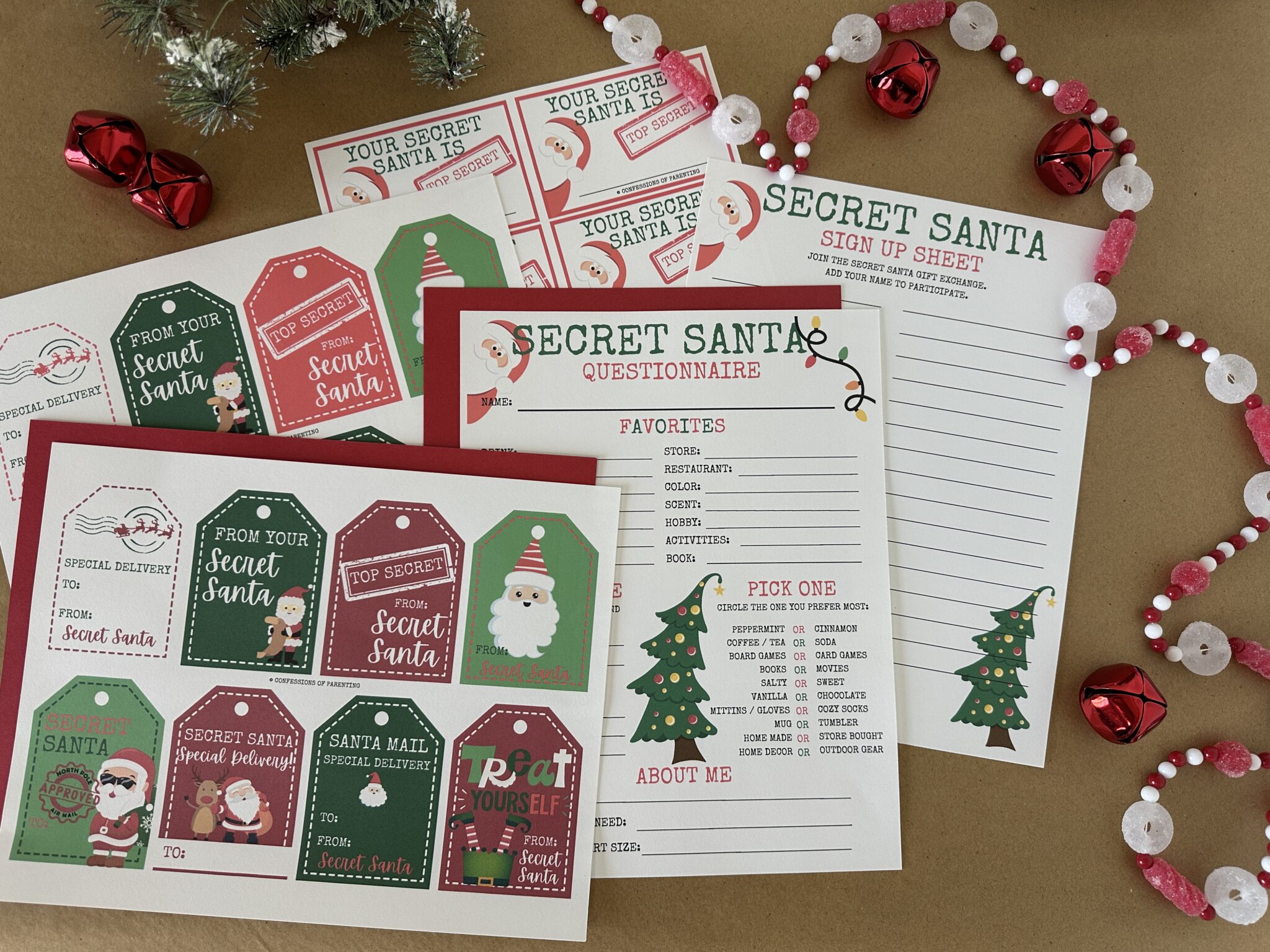 Perfect Secret Santa Gift Tags [Freebie]