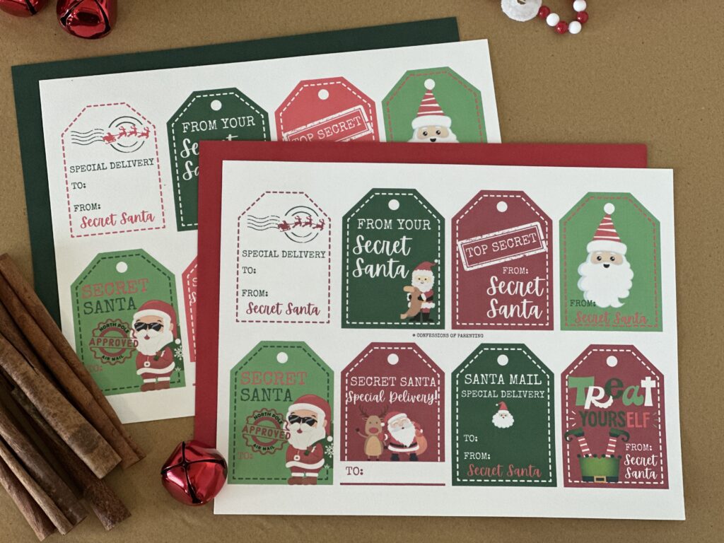 Perfect Secret Santa Gift Tags [Freebie]