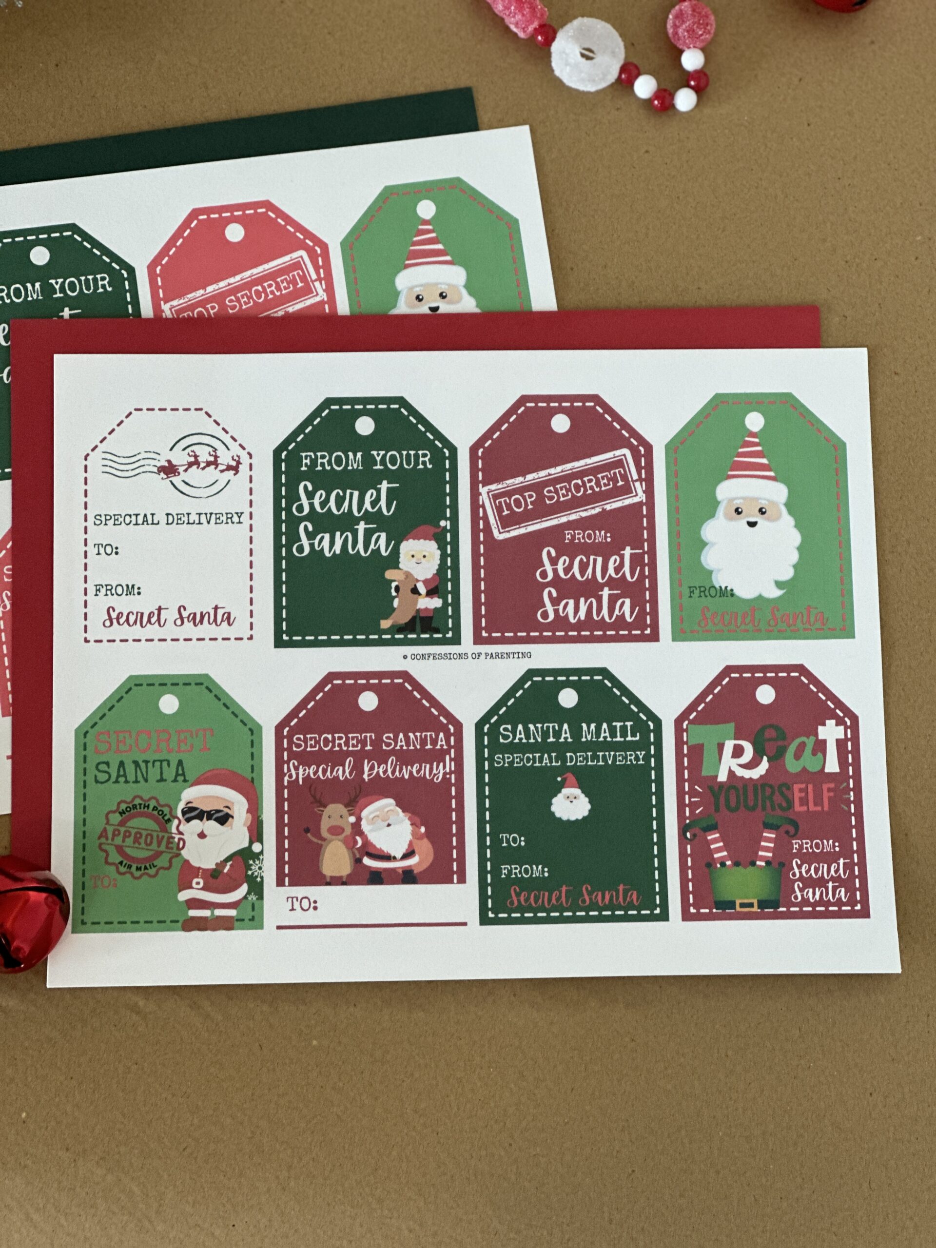 Perfect Secret Santa Gift Tags [Freebie]