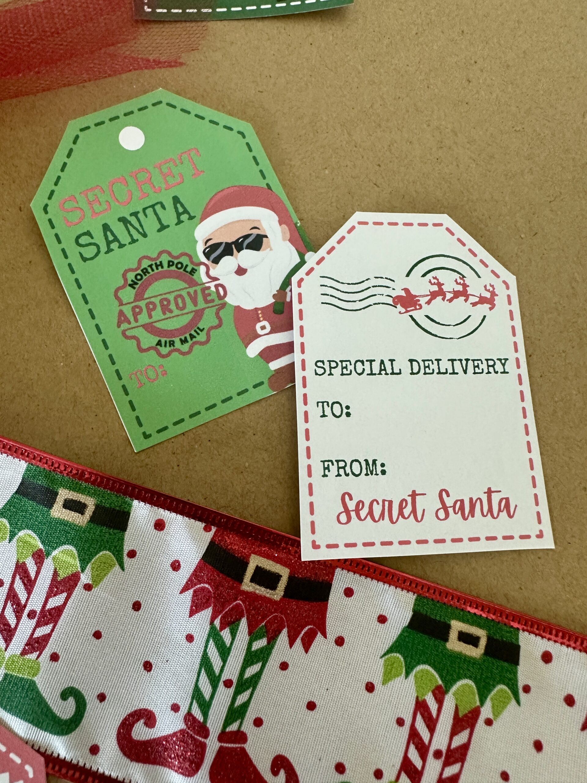 Perfect Secret Santa Gift Tags [Freebie]