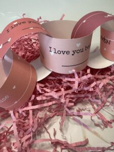 I Love You Because Countdown Chain for Valentine's Day