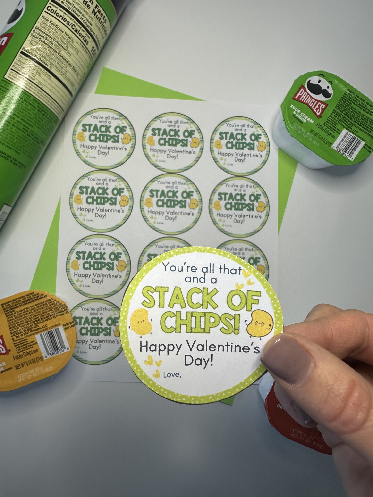 14 Editable You're All That And A Stack of Chips Labels