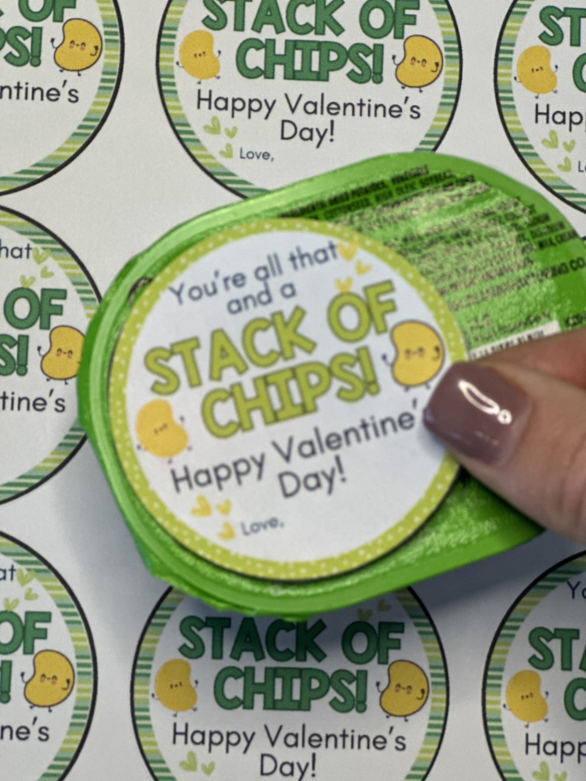 14 Editable You're All That And A Stack of Chips Labels