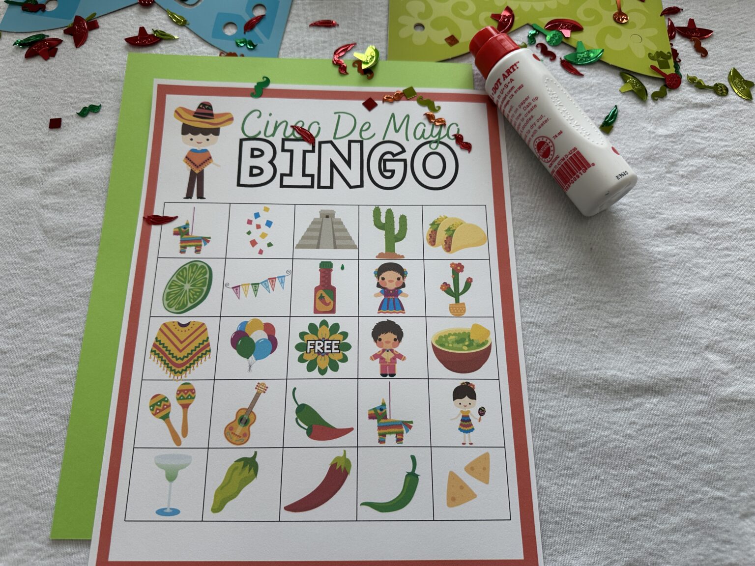 Cinco De Mayo Bingo [10 Bingo Card Set]