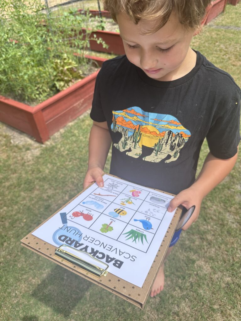 Free Backyard Scavenger Hunt Printable for Kids