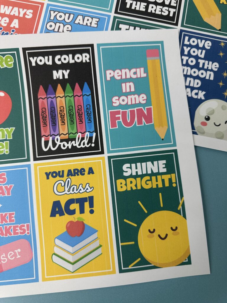 24 Fun & Free Back to School Lunchbox Notes