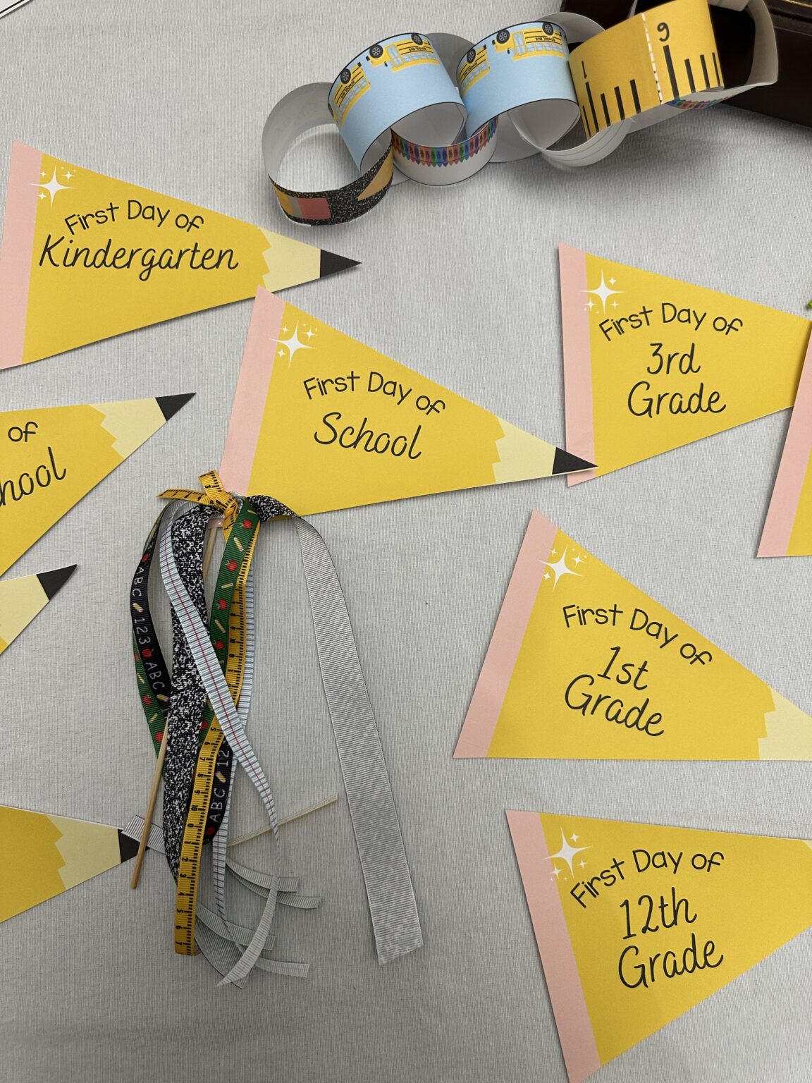 Free First Day of School Flags: Make The First Day Special