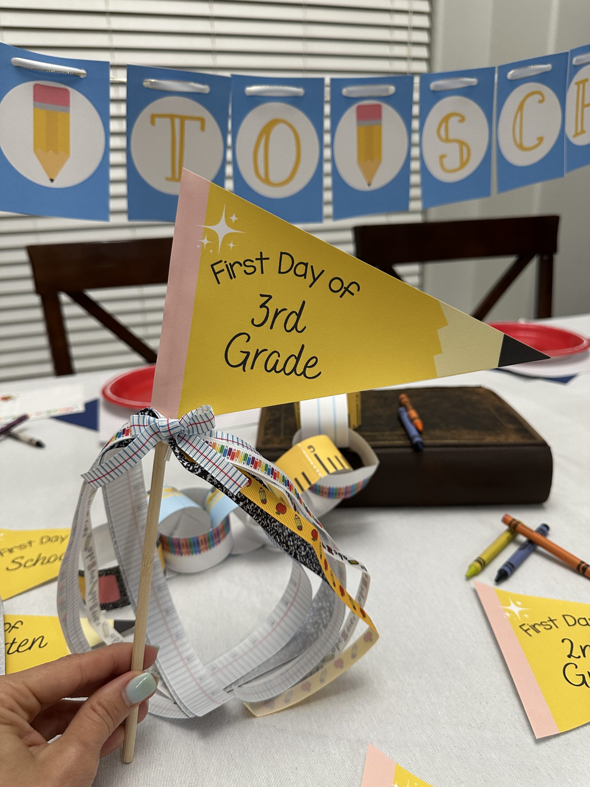 Free First Day of School Flags: Make The First Day Special