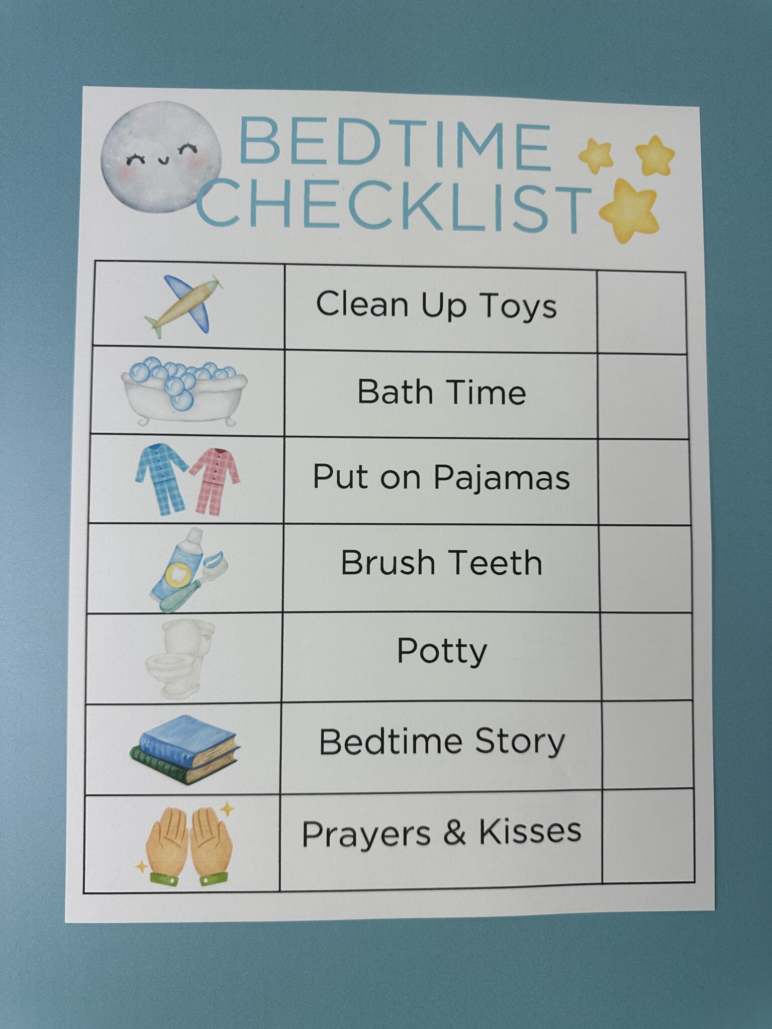 Free Printable Morning and Bedtime Routine Checklist for Kids