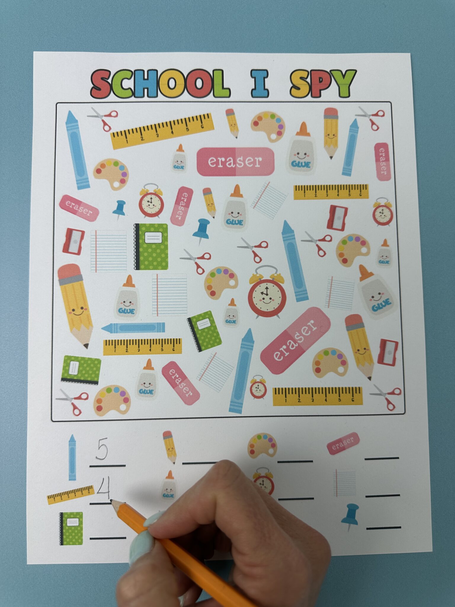 Free Printable School I Spy Game (Back to School Fun!)