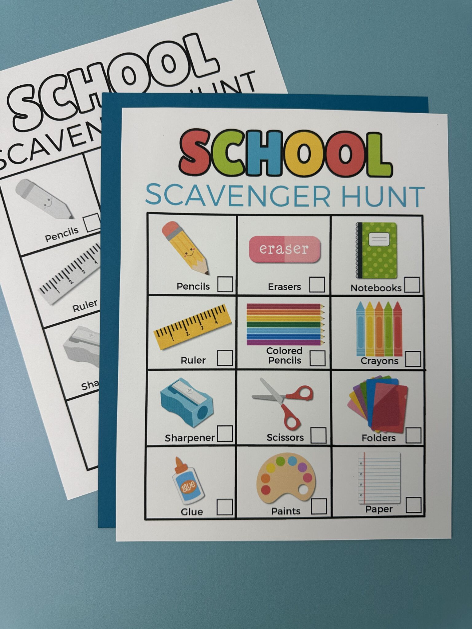 Back to School Scavenger Hunt Printable (Free Download!)