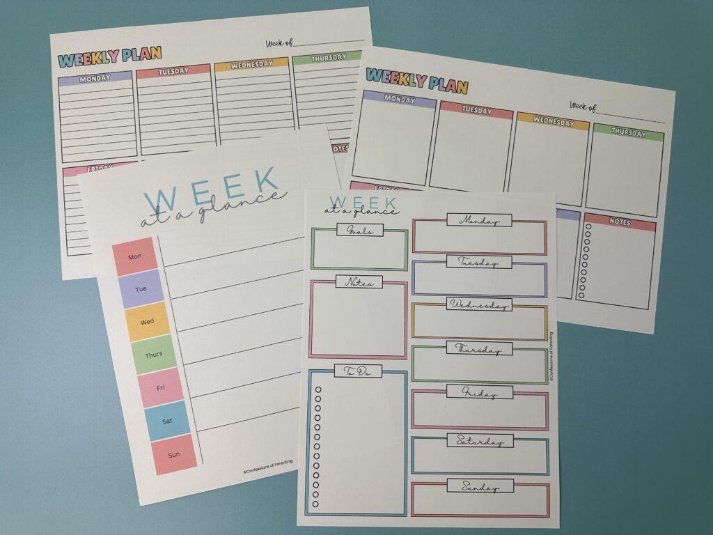 Free Weekly Planner Printable to Organize Your Family Life
