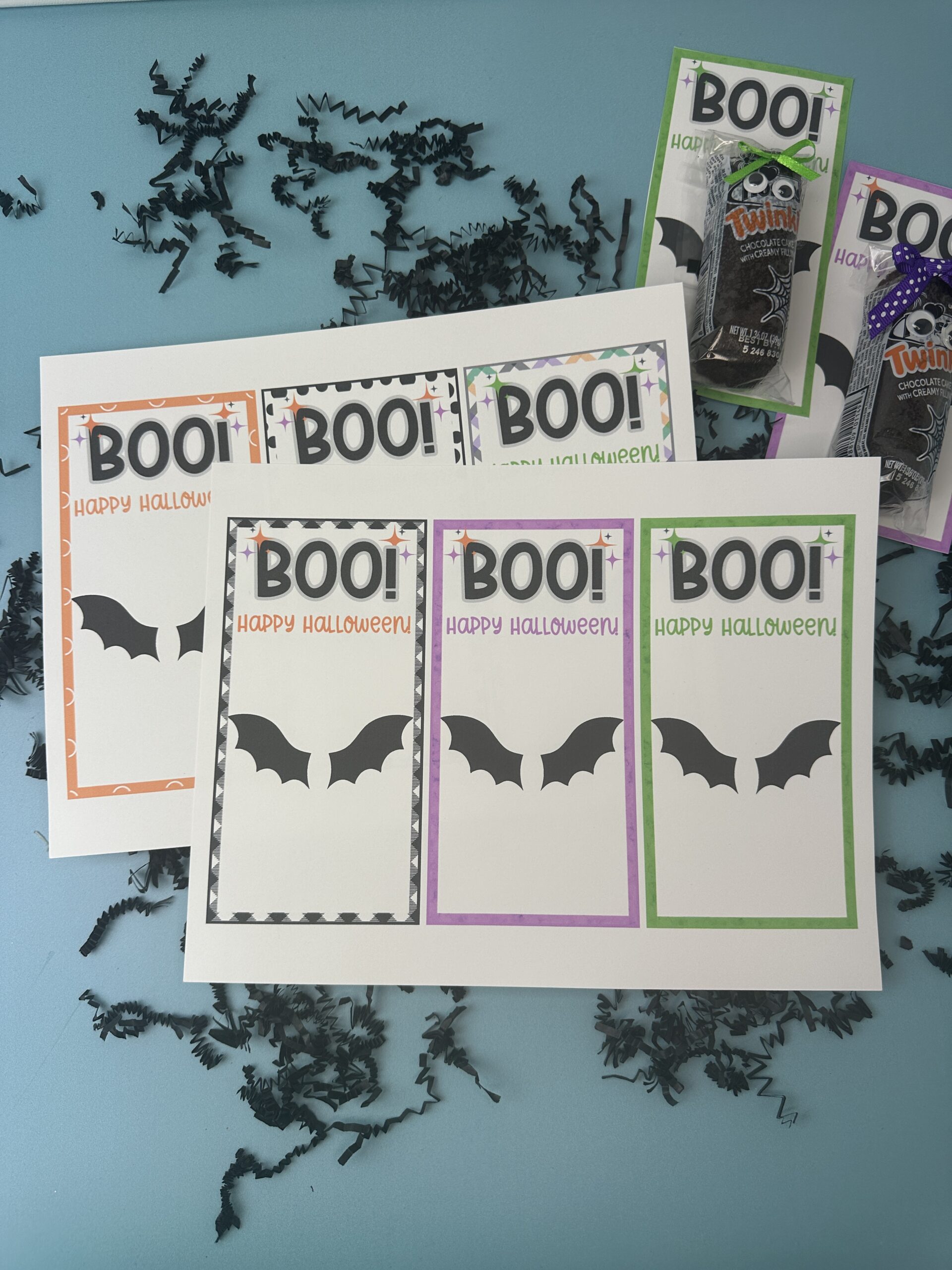 Halloween Snack Cake Bat Tag Printable (Easy Halloween Party Favor Idea!)