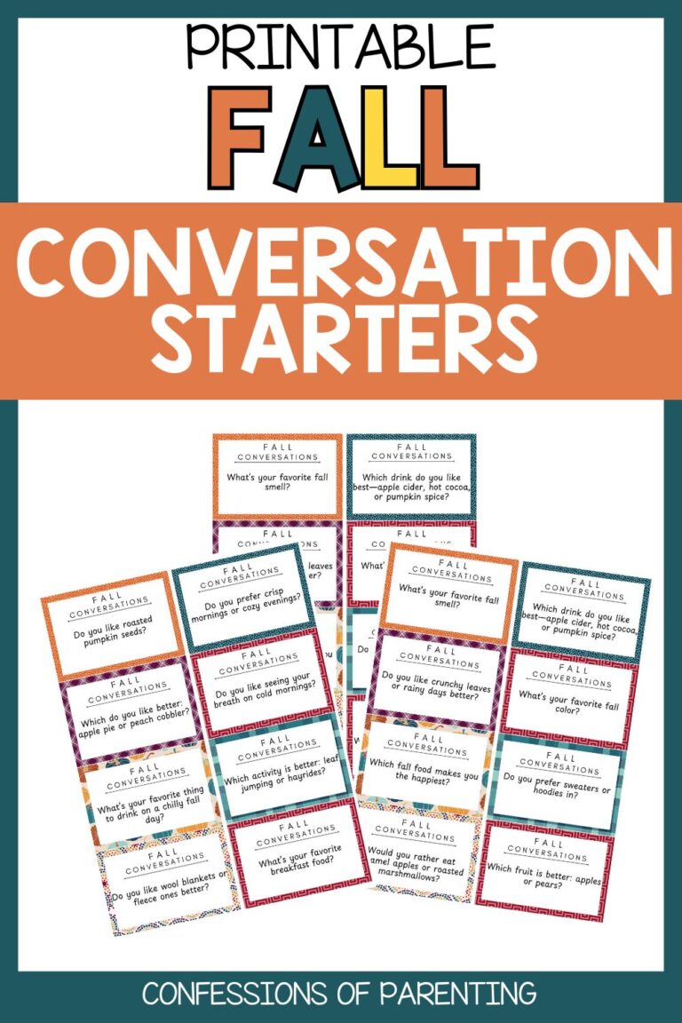 Fall Conversation Starters for Cozy Family Moments