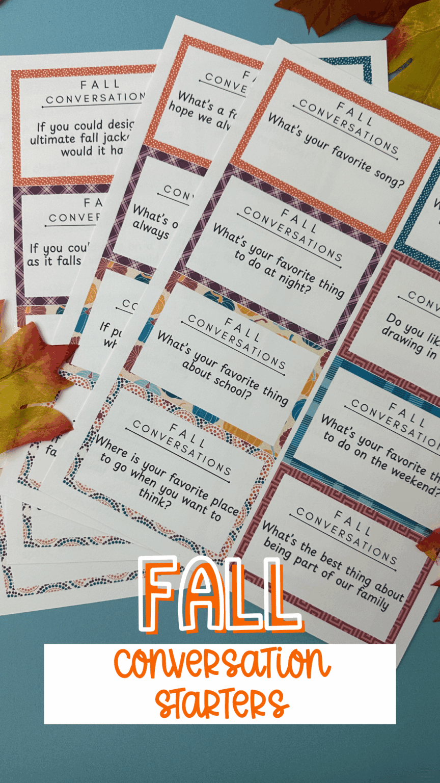 Fall Conversation Starters for Cozy Family Moments