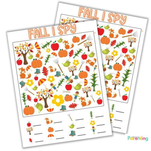 Fun Fall I Spy Printable Game (Free Download!)