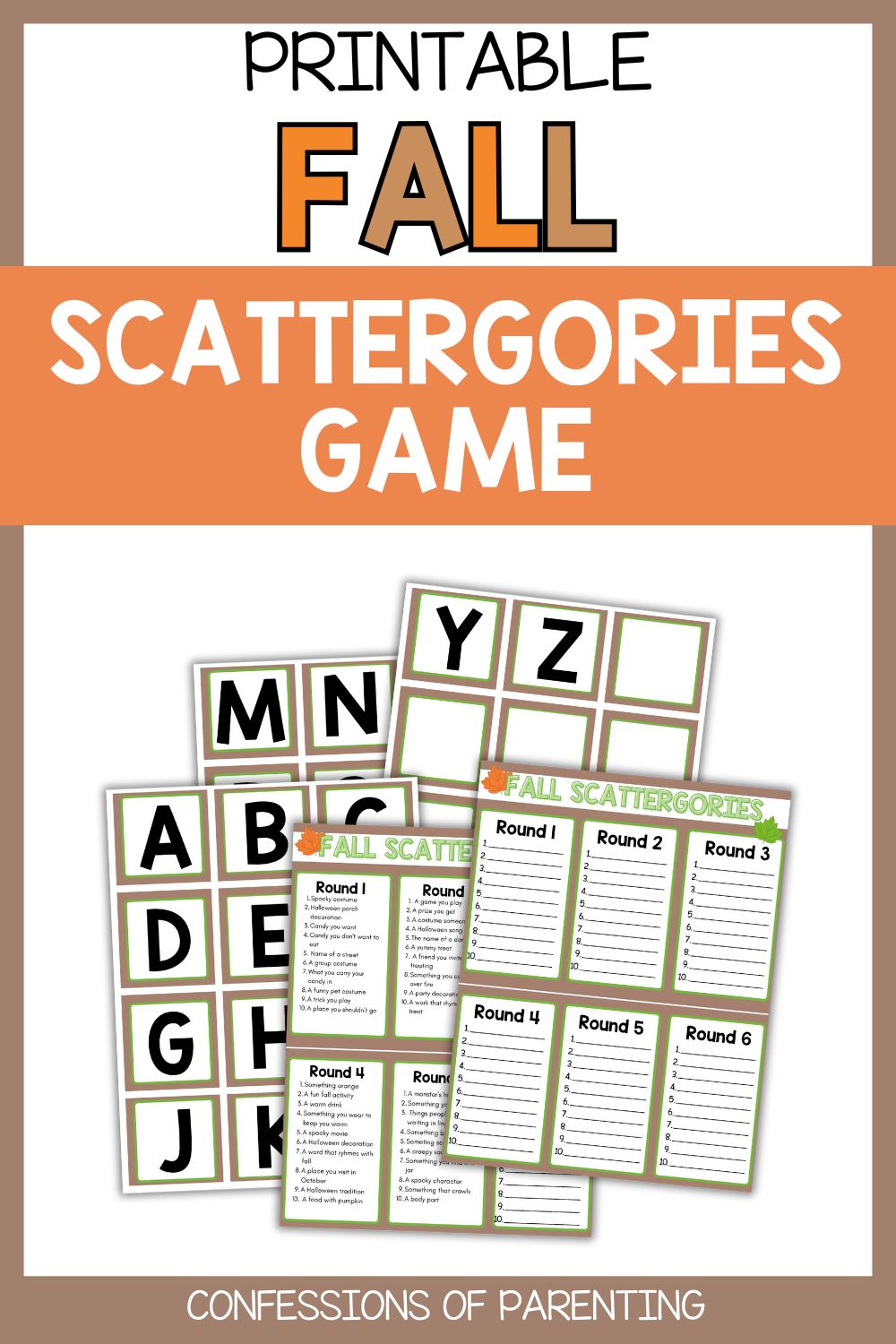 Fall Scattergories: A Hilarious Game for Cozy Afternoons