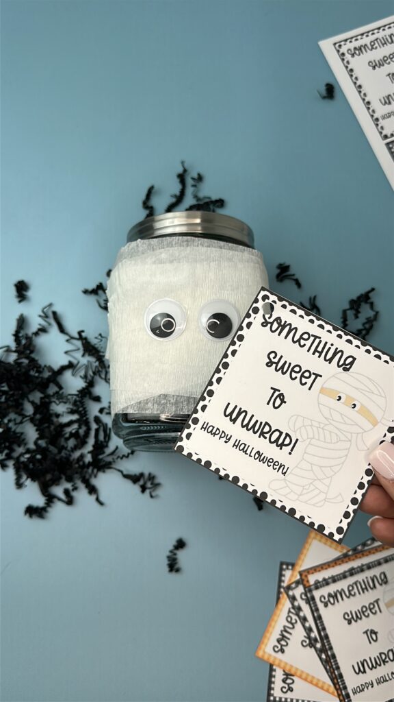 Something Sweet to Unwrap Printable Halloween Gift Tags