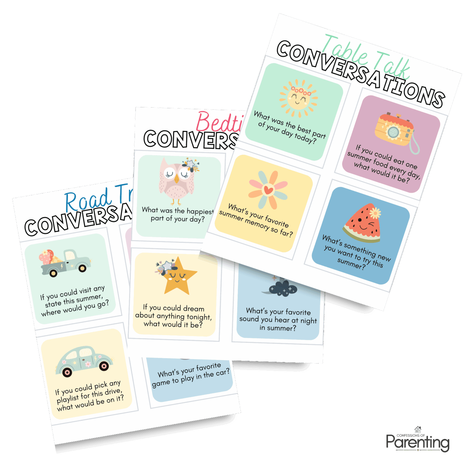 Family Conversation Starters for Kids & Parents (Free Printable)