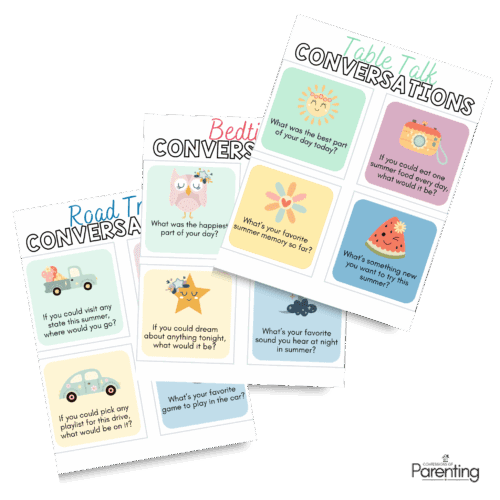 Family Conversation Starters for Kids & Parents (Free Printable)