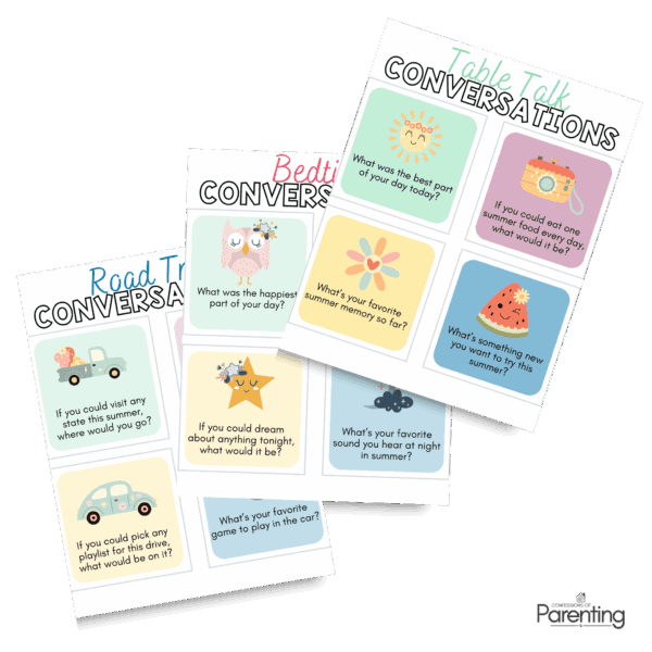 Family Conversation Starters for Kids & Parents (Free Printable)